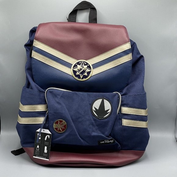 Bioworld | Bags | Marvel The Marvels Icons Slouch Backpack School Bag ...